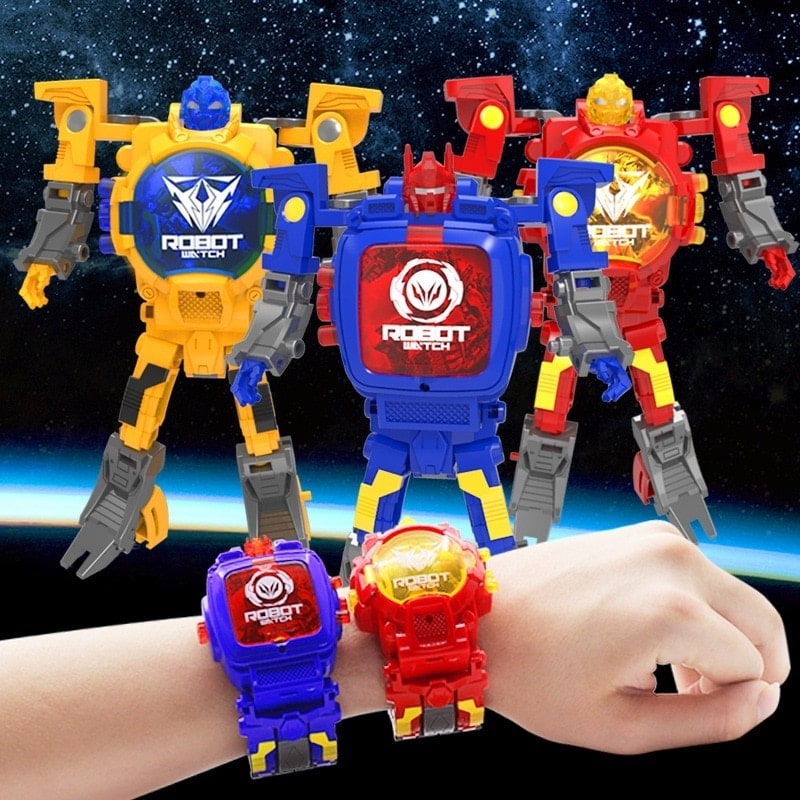 Bracelet montre à déformation robot • Enfant World