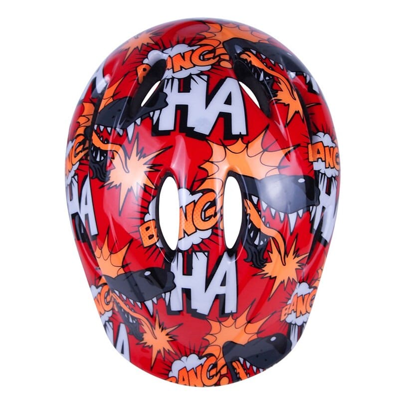 Casque de sécurité rouge à motif dessin animé • Enfant World