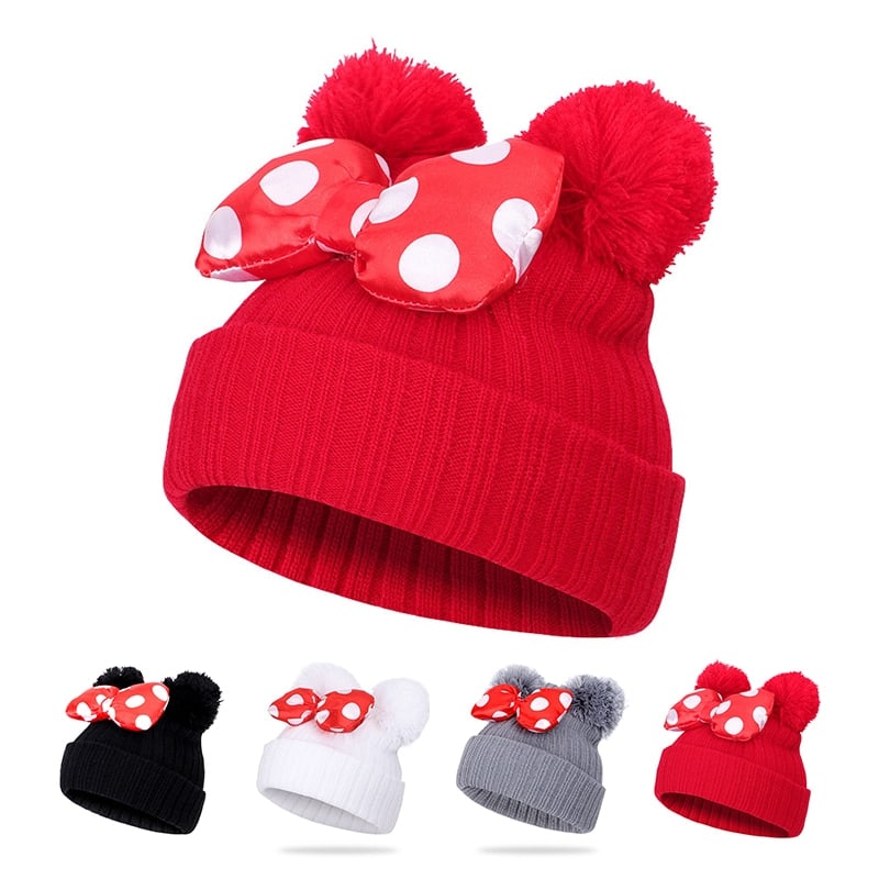 Bonnet à nœud Minnie Mouse pour enfants • Enfant World