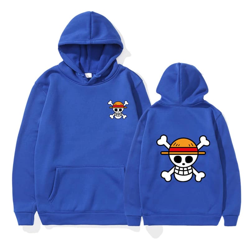 Pull One Piece à capuche Luffy pirate à plusieurs coloris pour enfants ...