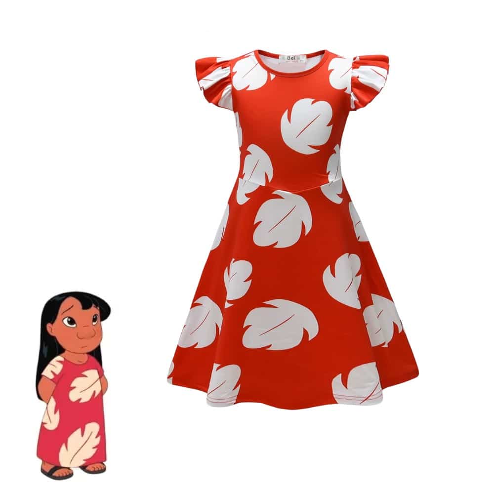 Déguisement Disney robe rouge Lilo • Enfant World