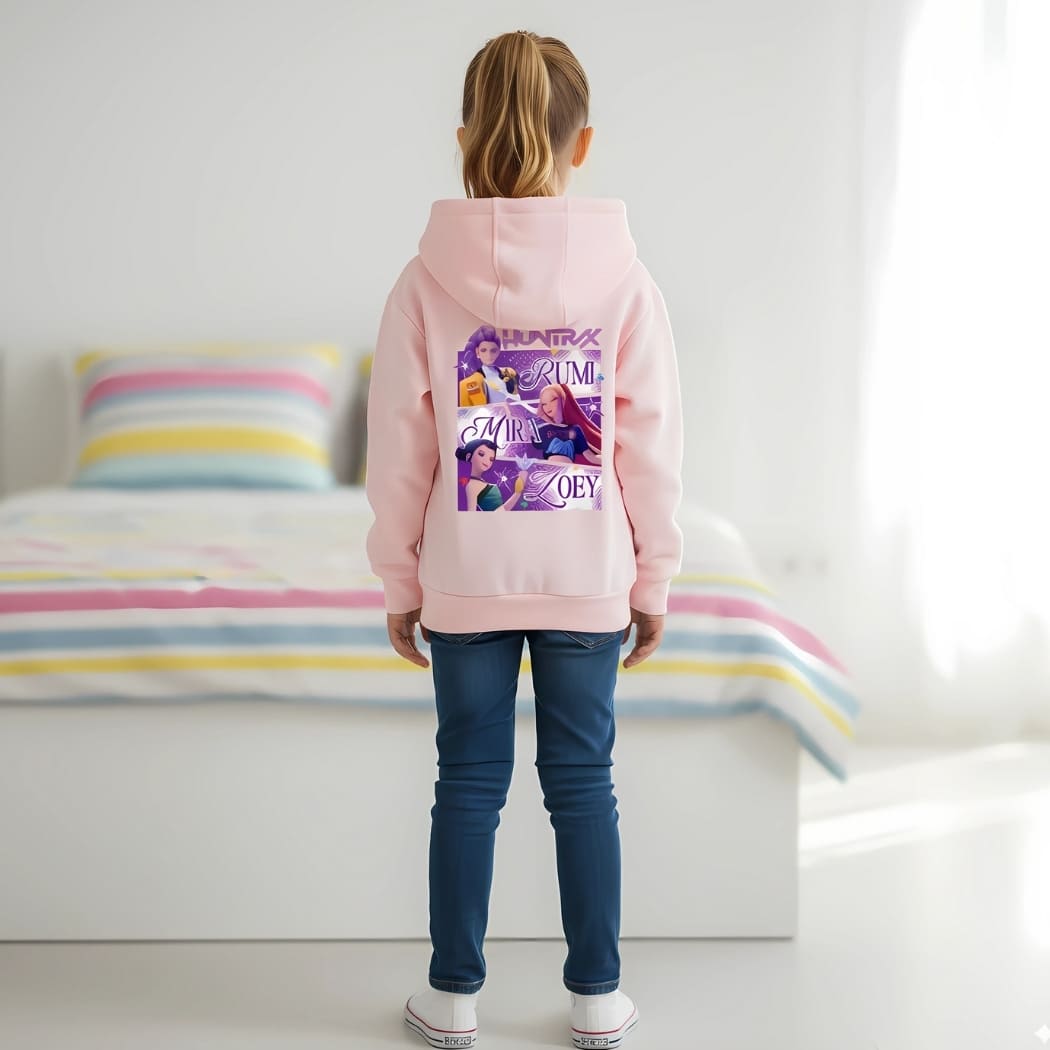 Sweat enfant K-pop Demon Hunters à capuche pour fille • Enfant World
