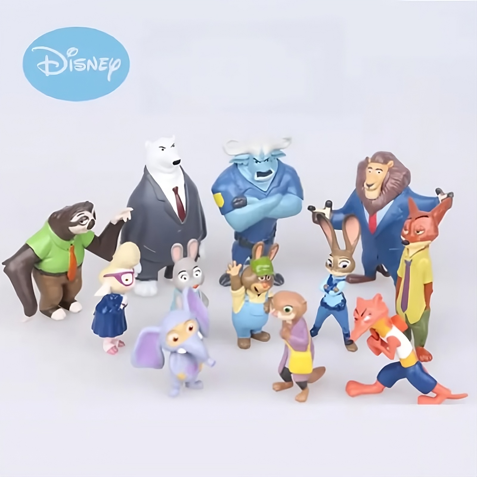 Lot de 12 figurines Zootopie Disney • Enfant World